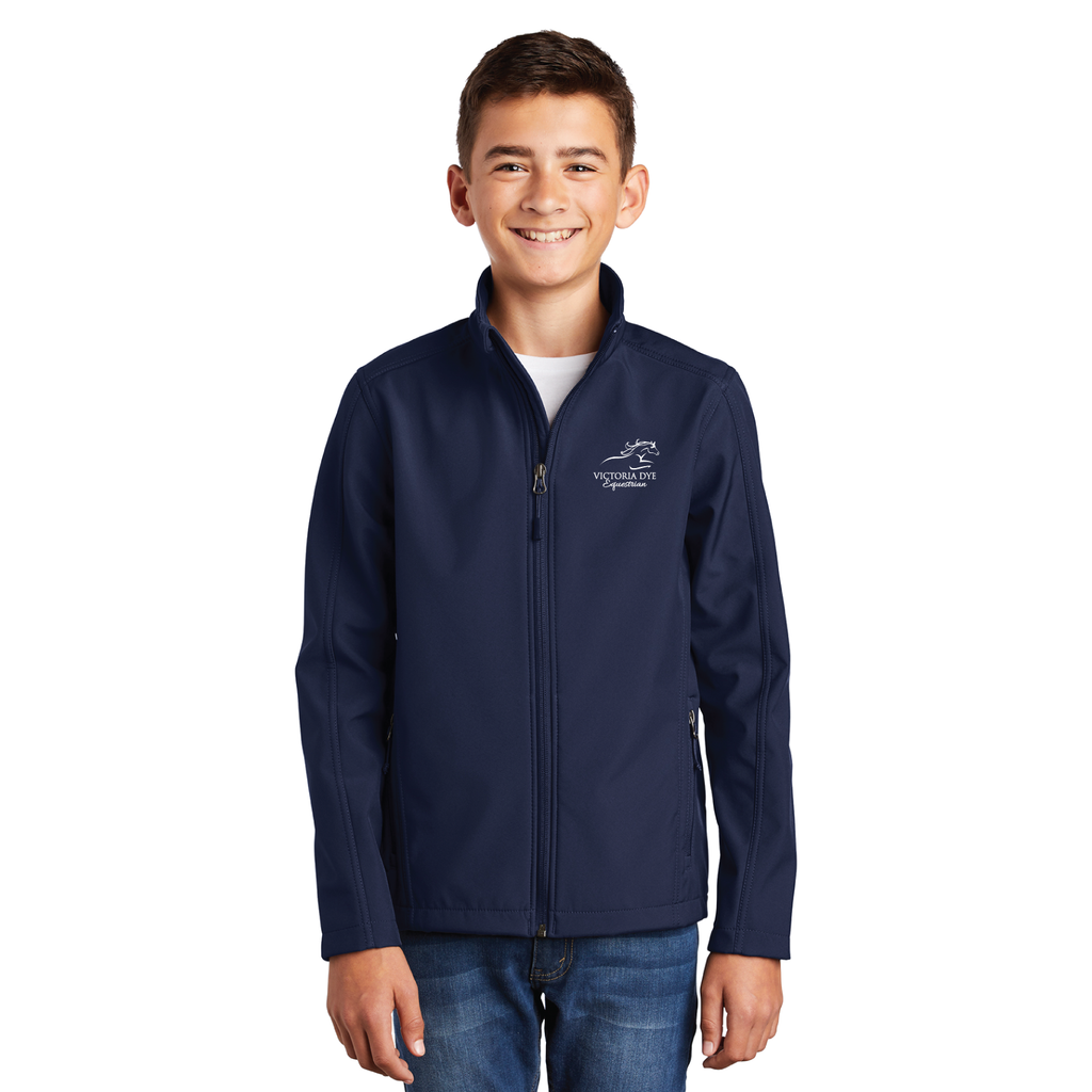 Victoria Dye Equestrian Youth Port Authority Core Soft Shell Jacket